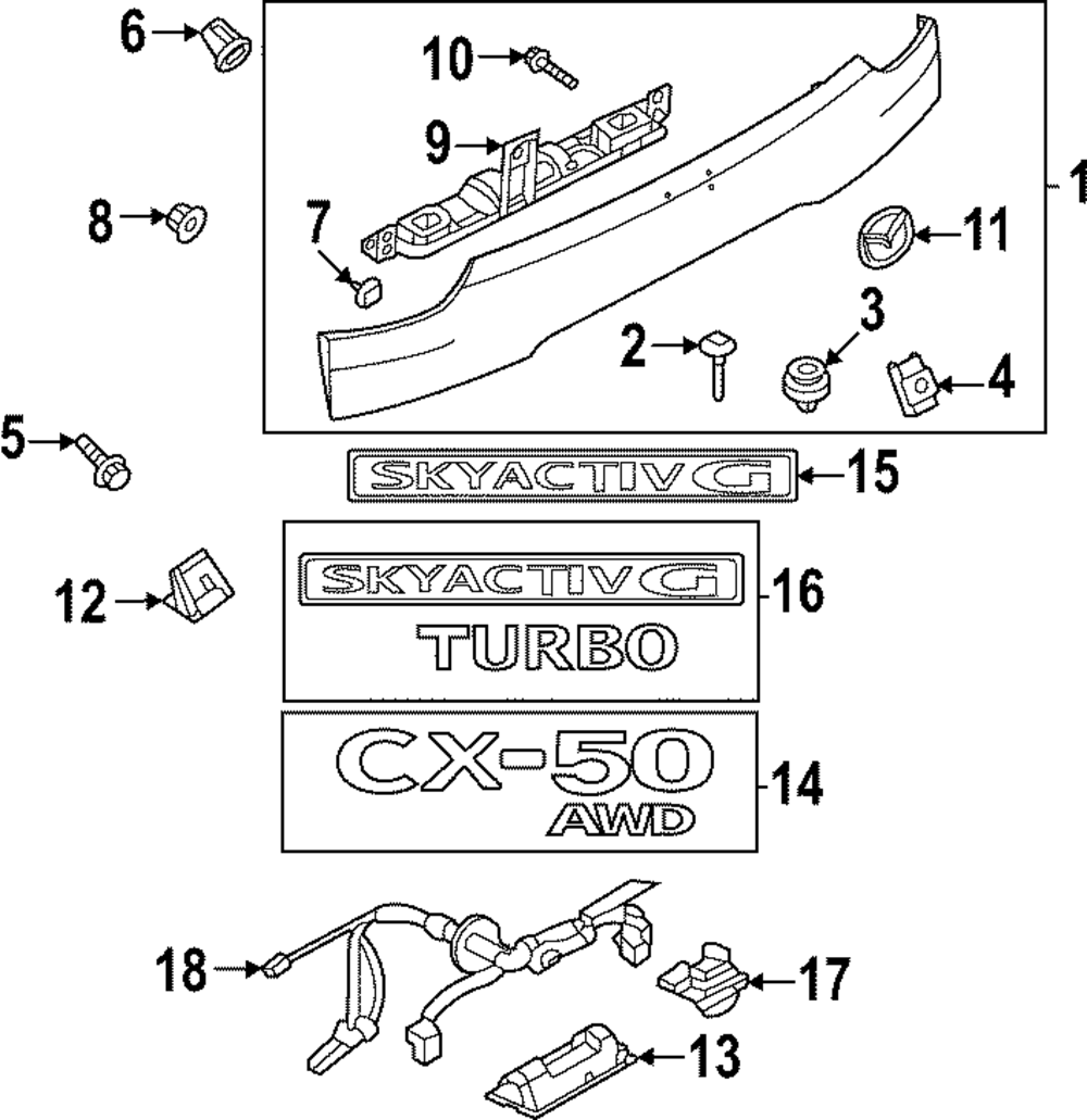VA41-50-850A-B3 - 2023-2024 Mazda CX-50 - Trim Molding | Mazda Parts Factor
