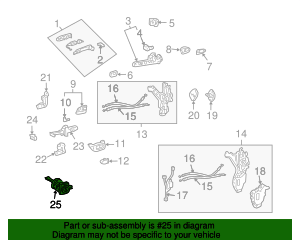 2001-2006 Lexus LS430 Lock Cylinder 69052-50130 | OEM Parts Online