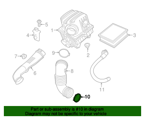 2015-2021 Mopar Lower Air Duct Clamp 68257096aa | TascaParts.com