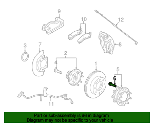 2006-2013 GM Front Wheel Stud 11603277 GM | GMPartsDirect.com
