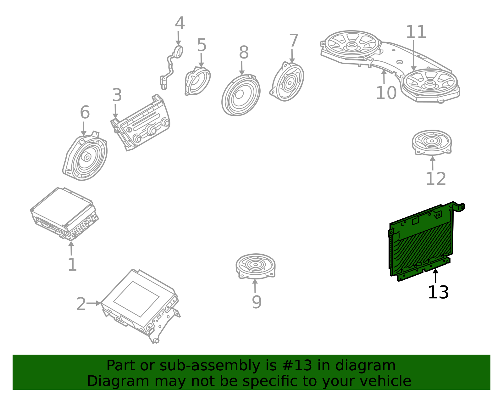 C2D49635 - High-Quality Radio Amplifier for 2012-2019 Jaguar ...
