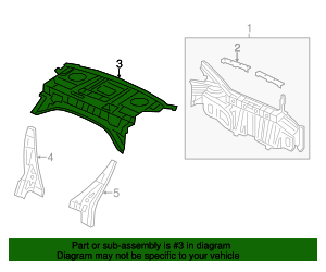66500-TR6-A50ZZ - Shelf, Rear Parcel - 2013-2015 Honda Civic | Honda ...