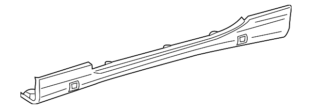 230-698-02-54-9999 - Rocker Molding 2003-2012 Mercedes-Benz | Mercedes ...