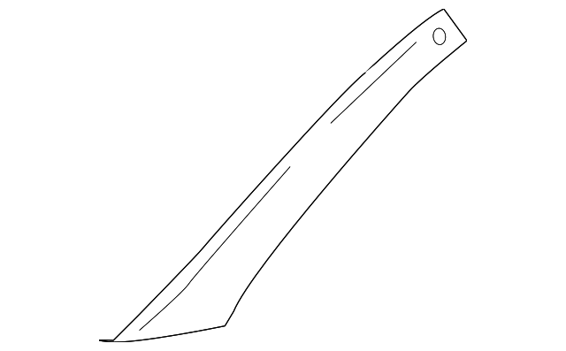 230-698-03-89 - Pillar Molding 2003-2012 Mercedes-Benz | Mercedes-Benz ...