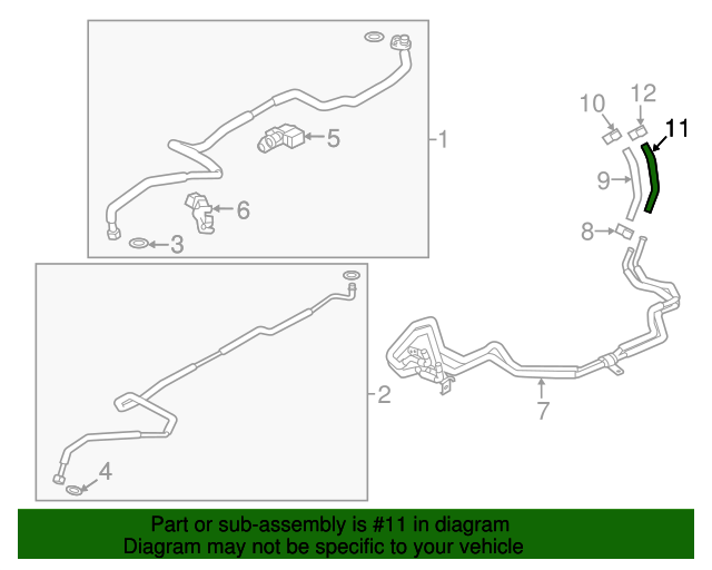 2016-2019 Mazda CX-9 HVAC Heater Hose TK48-61-24X | TascaParts.com