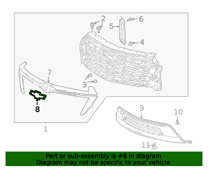 2018-2023 Chevrolet Front Grille Emblem 84243242 | TascaParts.com