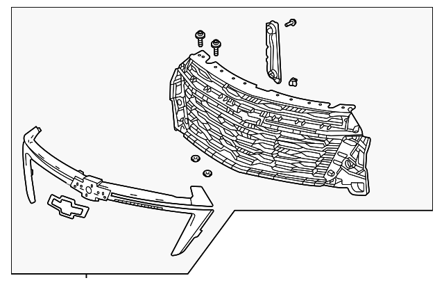 2022-2023 Chevrolet Traverse Grille Assembly 86784946 | GMPartsDirect.com