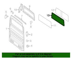 901-678-05-20 - Glass Assembly Seal 2014-2018 Mercedes-Benz | Mercedes ...