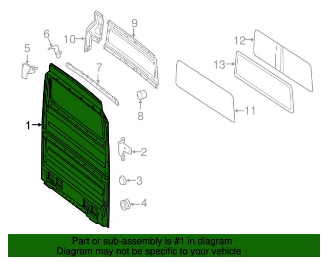 906-710-01-01 - Partition Panel 2014-2018 Mercedes-Benz | Mercedes-Benz ...
