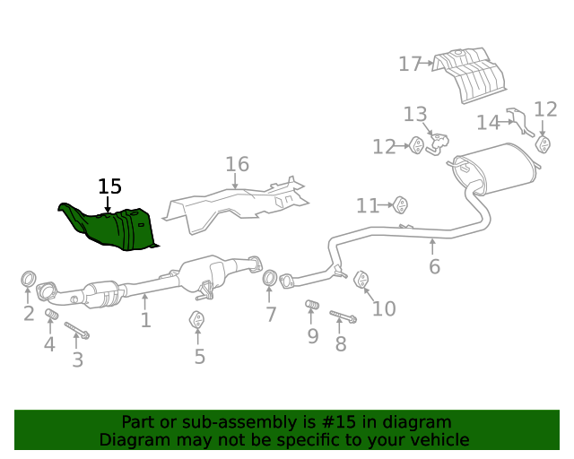 2023 Toyota Corolla Heat Shield 58151-16060 | OEM Parts Online