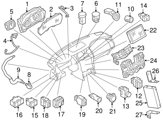 2011-2020 Infiniti Sunlight Sensor 27721-9DJ0A | Genuine Infiniti Parts