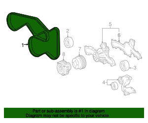 Genuine Toyota Serpentine Belt part# 90916-A2001 for 2004-2015 Toyota ...