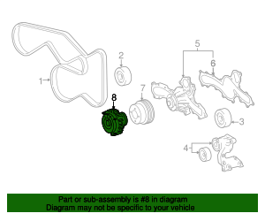 2003-2015 Toyota Engine Cooling Fan Clutch 16210-0P010 | OEM Parts Online