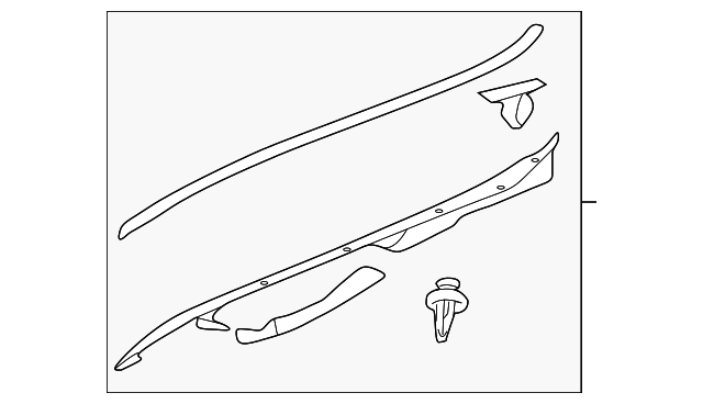 2011-2017 Lexus CT200h Upper Seal 53807-76010 | OEM Vehicle Parts
