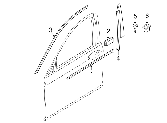 51337390113 - 2017-2022 BMW Upper Molding (51-33-7-390-113) | BMW of ...
