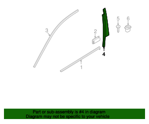 2017-2023 BMW Cover, column B, door, front left 51-33-7-390-121 ...