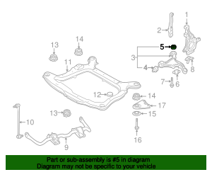 1999-2008 Volvo Control Arm Rear Bushing 31360784 | NewAutoParts.com