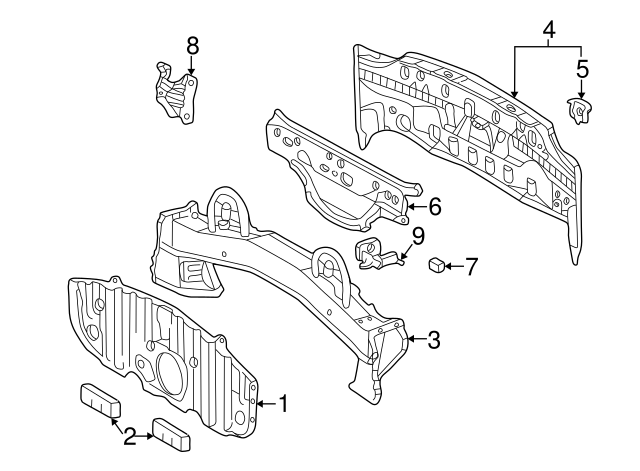 58307-24061 - Panel Below Lid - 2002-2010 Lexus SC430 | DiscMonster