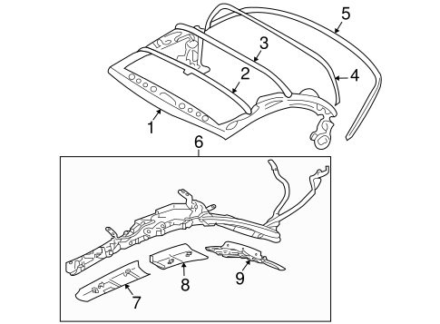 Frame & Components for 2007 Mitsubishi Eclipse | Mitsubishi Parts Warehouse