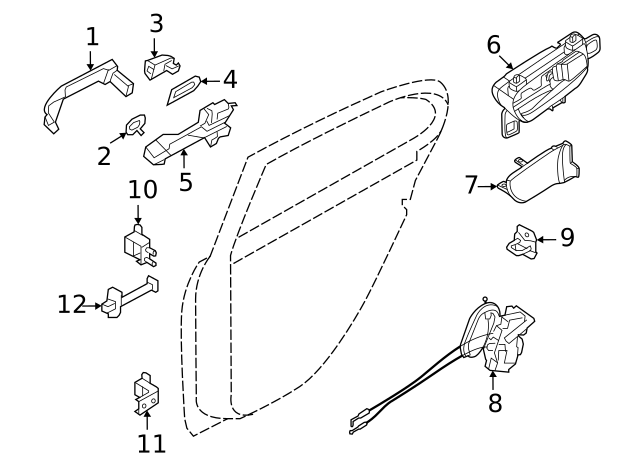 2018-2024 Nissan Handle, Inside Cap 80676-5RB0A | Ziegler Nissan of ...
