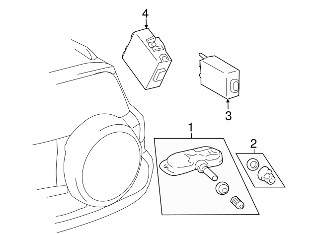 2008-2011 Toyota RAV4 Tire Pressure Monitoring System (TPMS) Control ...