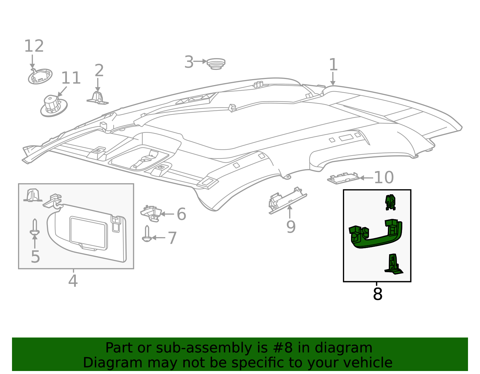 LC5Z-5831406-EF - Pull Handle 2021-2025 Ford | Big 3 Auto Parts
