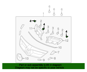 2007-2009 Mazda 3 Grille Assembly Bolt bp4k507m5 | TascaParts.com