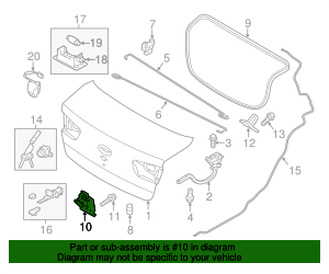2012-2017 Kia Rio Latch 81230-1W030 | OEM Parts Online