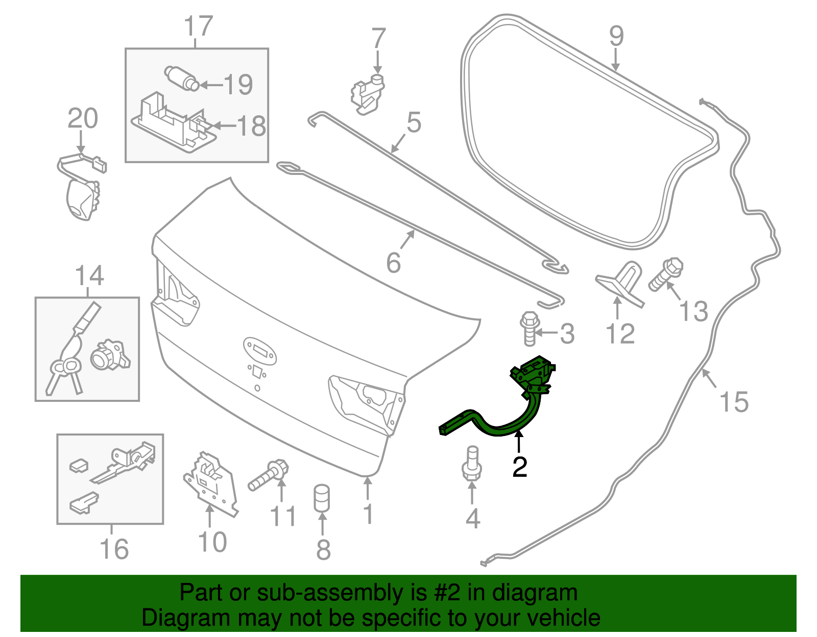 79210-1W000 - Hinge 2012-2017 Kia Rio | Genuine Kia Parts & Accessories