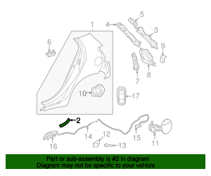 2009-2011 Toyota Yaris Quarter Panel Protector 58742-52260 | Toyota ...