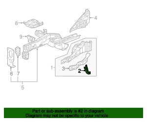 2013-2016 Chevrolet Passenger Side Front Fender Front Lower Bracket ...