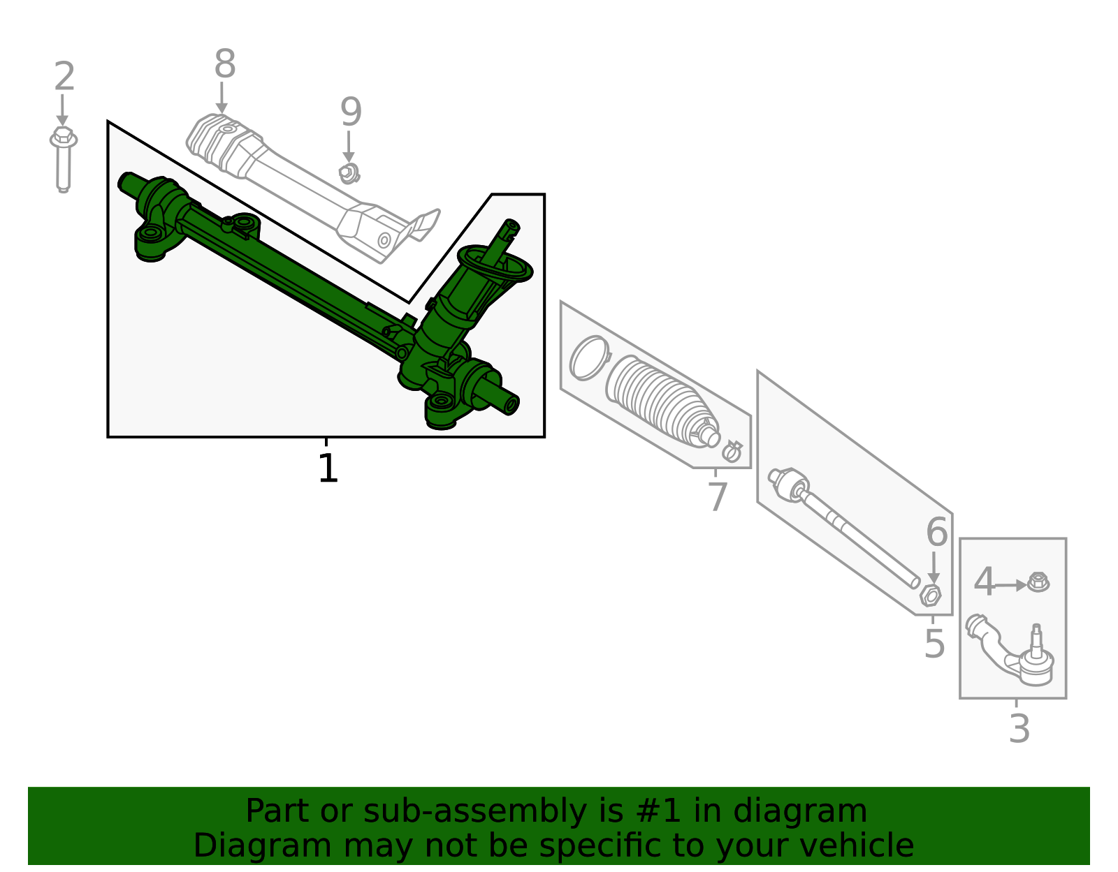 LX6Z-3504-BA - 2020-2023 Ford Escape - Rack And Pinion Assembly | My ...