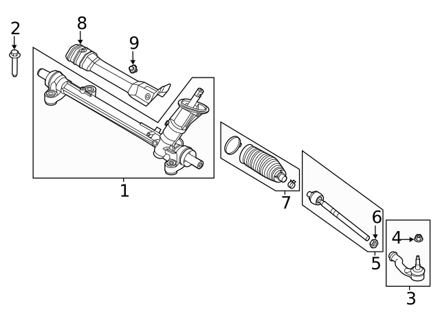 2020-2023 Ford Escape Rack And Pinion Assembly LX6Z-3504-BA | OEM Parts ...