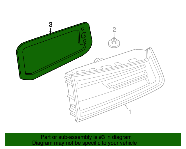 63-21-7-475-837 - Back Up Light Assembly Gasket 2017-2020 BMW ...