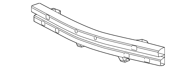 2015-2020 GM Front Bumper Impact Bar 23195058 | GMPartsDirect.com