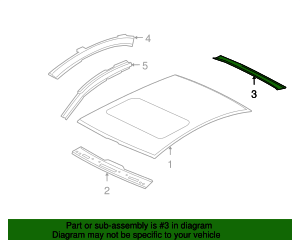 2008-2017 Mitsubishi Lancer Rear Header 5290B036 | Auto Parts
