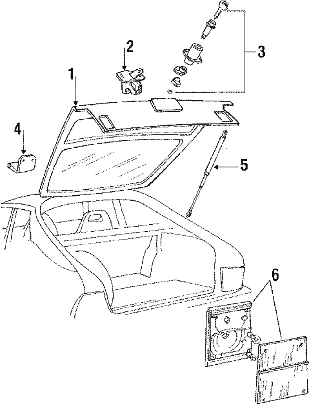 Genuine Hatch Shock for 1987-1993 Saab 900 | Part# 9293580 | Over 30% ...
