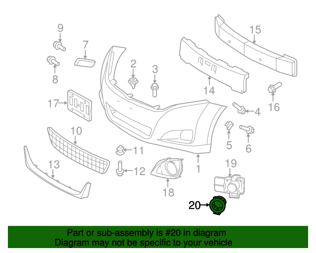 2011-2017 Toyota Park Sensor Retainer 89348-71010-A1 | Toyota Parts Center