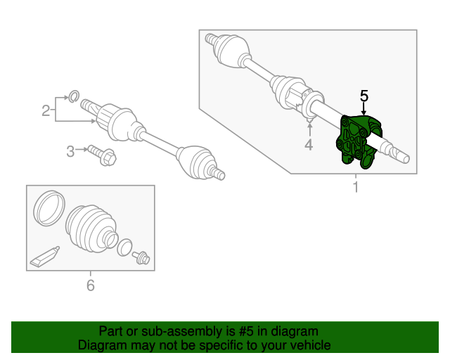 2015-2021 Volvo Axle Assembly Retainer - Driver's Side (LH) 30735856 ...