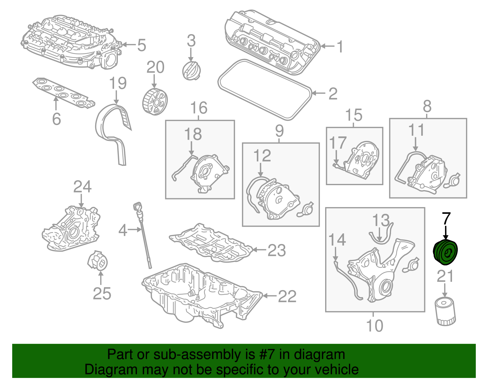 2007-2017 Honda Crankshaft Pulley 13810-R70-A01 | Honda Factory Parts