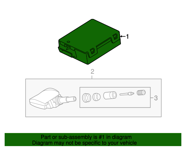 2017-2022 Jaguar Tire Pressure Monitoring System Control Module ...