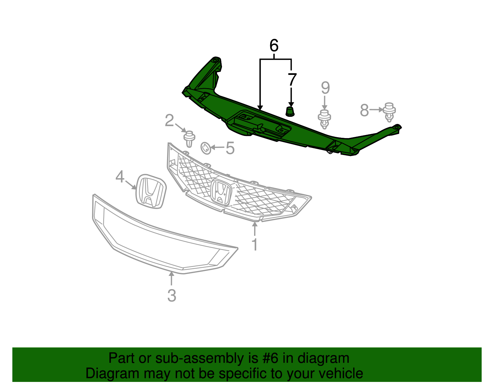 71123-TE0-A00 - Sight Shield 2008-2012 Honda Accord | Honda Parts Online