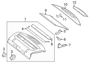 002-991-15-70 - Center High Mount Stop Light Clip 2008-2023 Mercedes ...