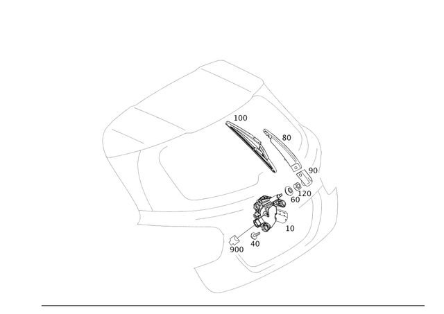 2015-2023 Mercedes-Benz Wiper Blade 156-820-00-45 | mbpartscenter.com