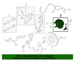 2013-2019 Ford Hub Assembly HB5Z-1104-C | TascaParts.com