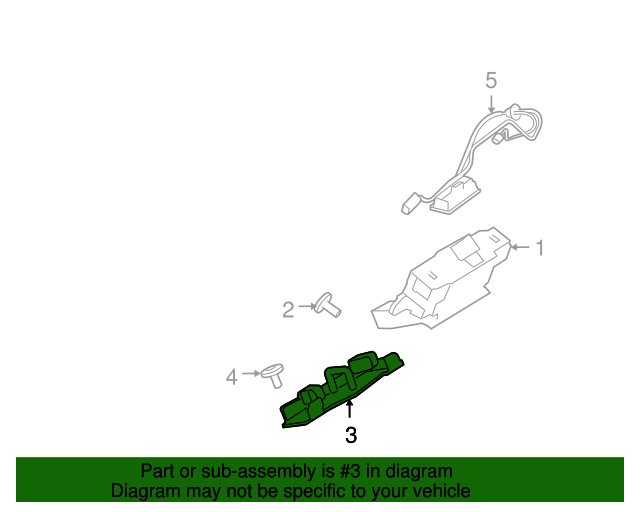 LR032656 - Liftgate Lock Striker Plate 2011-2017 Land Rover ...