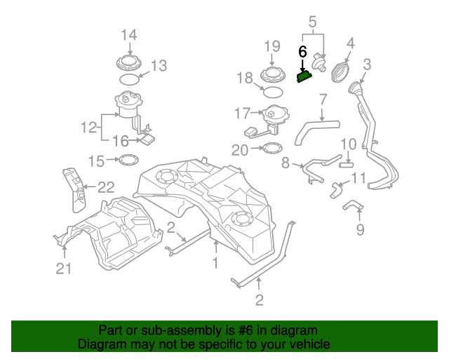 2011-2020 Nissan Clip - Fuel Cap Tether 17571-9BD0B | QuirkParts