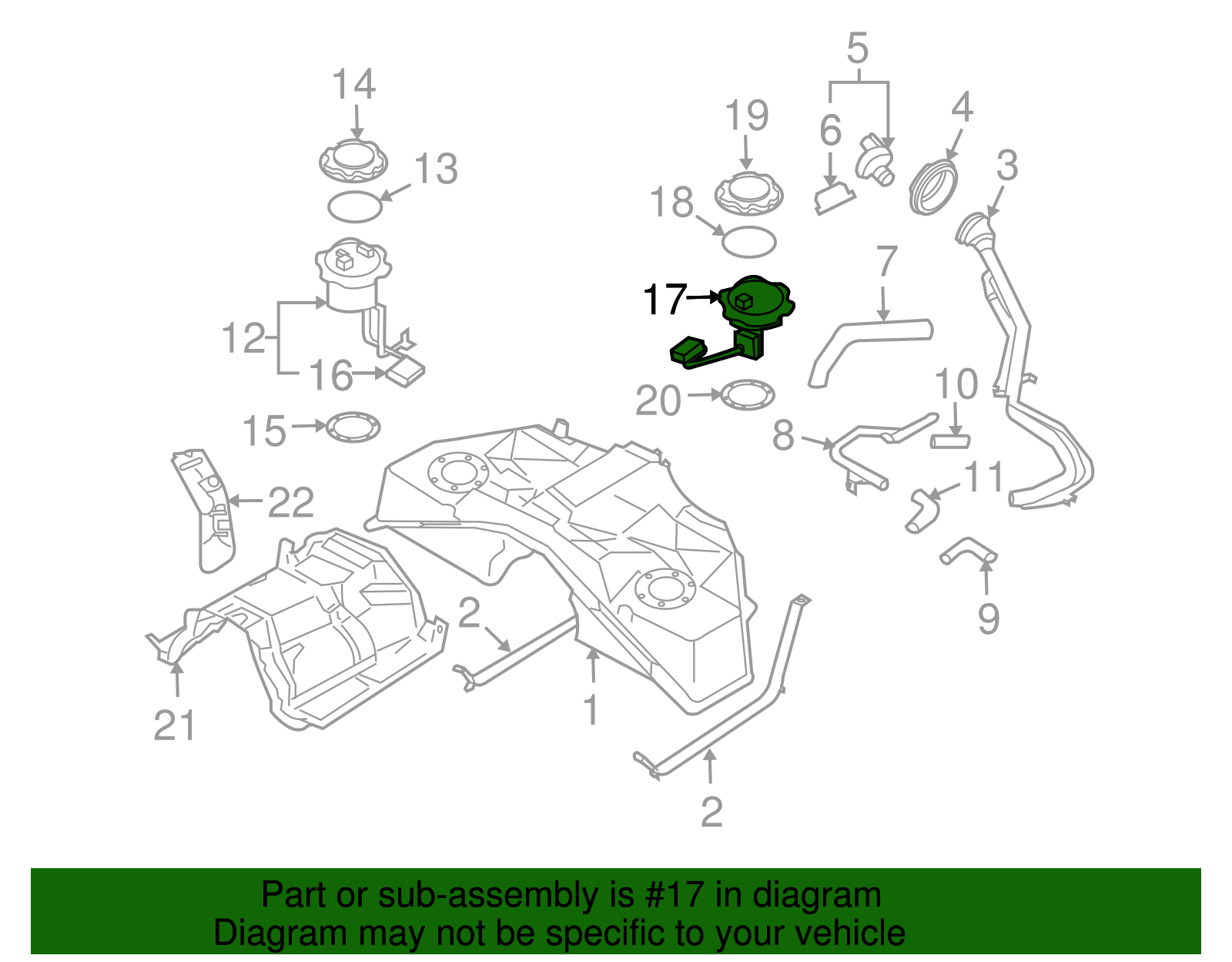 25060-1EA0B - Fuel Gauge Sending Unit 2009-2015 Nissan 370Z | Group 1 ...