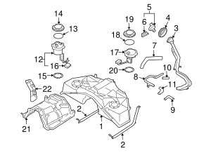 17040-1EA0B - Fuel Pump Assembly 2009-2015 Nissan 370Z | Nissan Parts ...