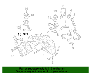 2009-2011 Nissan 370Z Fuel Pump Assembly Lower Retainer 17341-JL00A ...